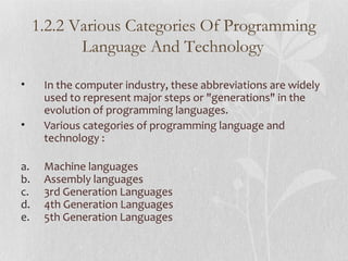 Introduction to programming principles languages | PPT