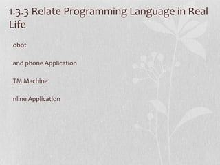 Introduction to programming principles languages | PPT