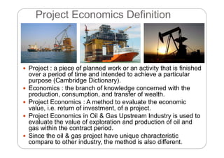 Introduction to project economics in oil and gas upstream industry | PDF