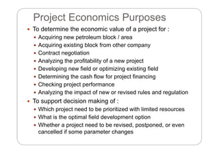 Introduction to project economics in oil and gas upstream industry | PDF