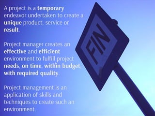 Introduction to Project Management | PPT