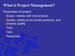 Introductionto projectmanagement | PPT