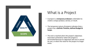 Introduction to project management | PPT