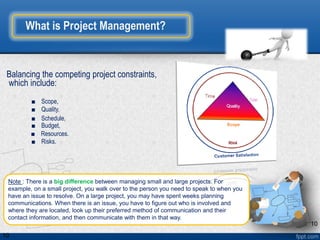 Introduction to project management( framework and processes ) | PDF