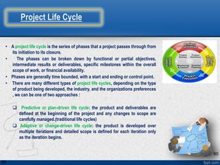 Introduction to project management( framework and processes ) | PDF