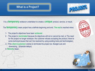 Introduction to project management framework v2 | PPTX