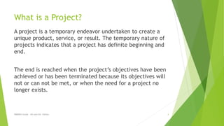 Introduction to Project Management Professional | PPT