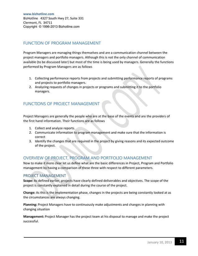 Introduction to project, program & portfolio management | PDF