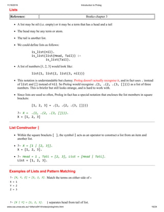 Introduction to prolog | PDF