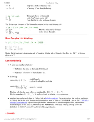 Introduction to prolog | PDF