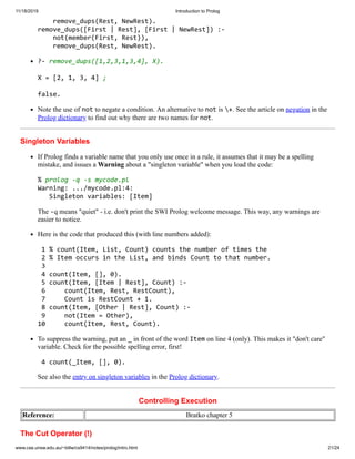 Introduction to prolog | PDF