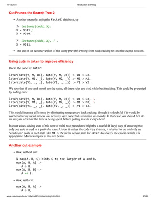 Introduction to prolog | PDF