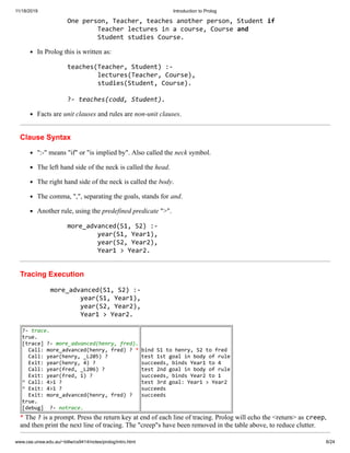 Introduction to prolog | PDF