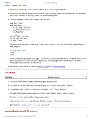 Introduction to prolog | PDF