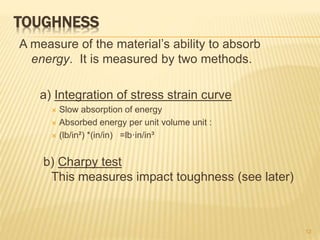 Introduction to properties of materials | PPTX