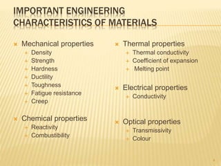 Introduction to properties of materials | PPT