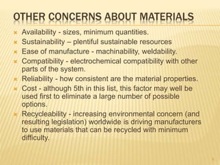 Introduction to properties of materials | PPTX
