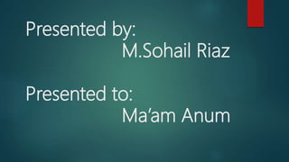 Introduction to protein and classification by sohail | PPT