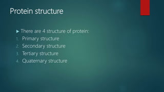 Introduction to protein and classification by sohail | PPTX
