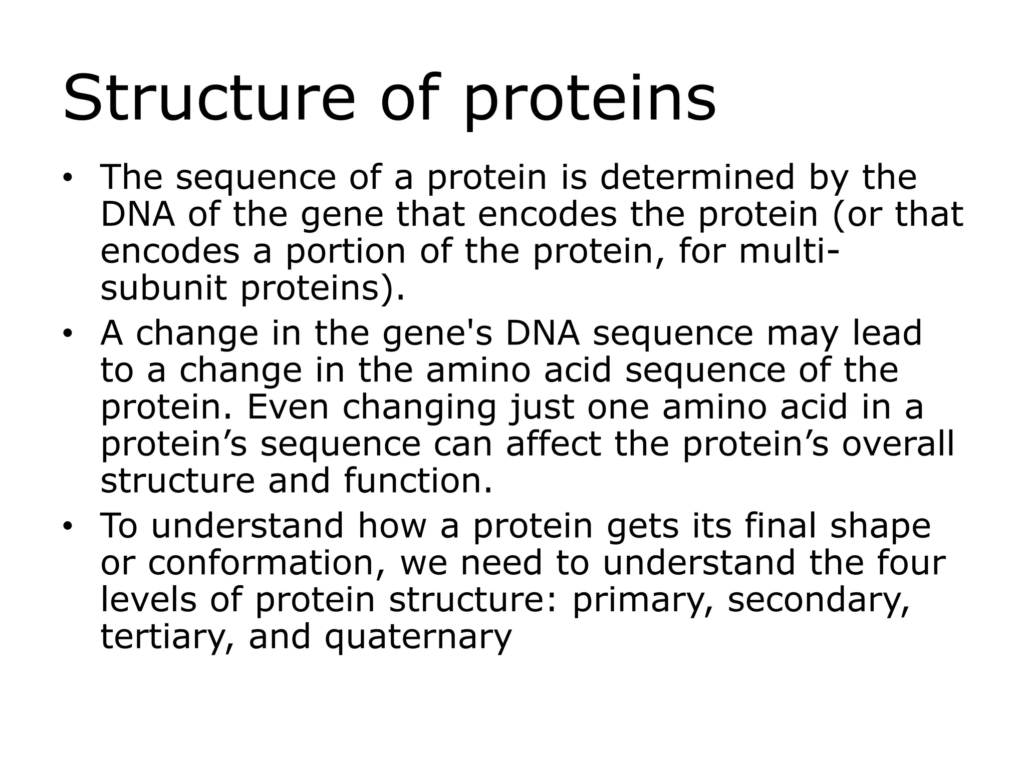 Introductiontoproteinsandaminoacids 1pdf