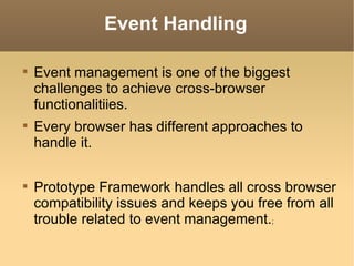 Introduction to Prototype JS Framework | PPT