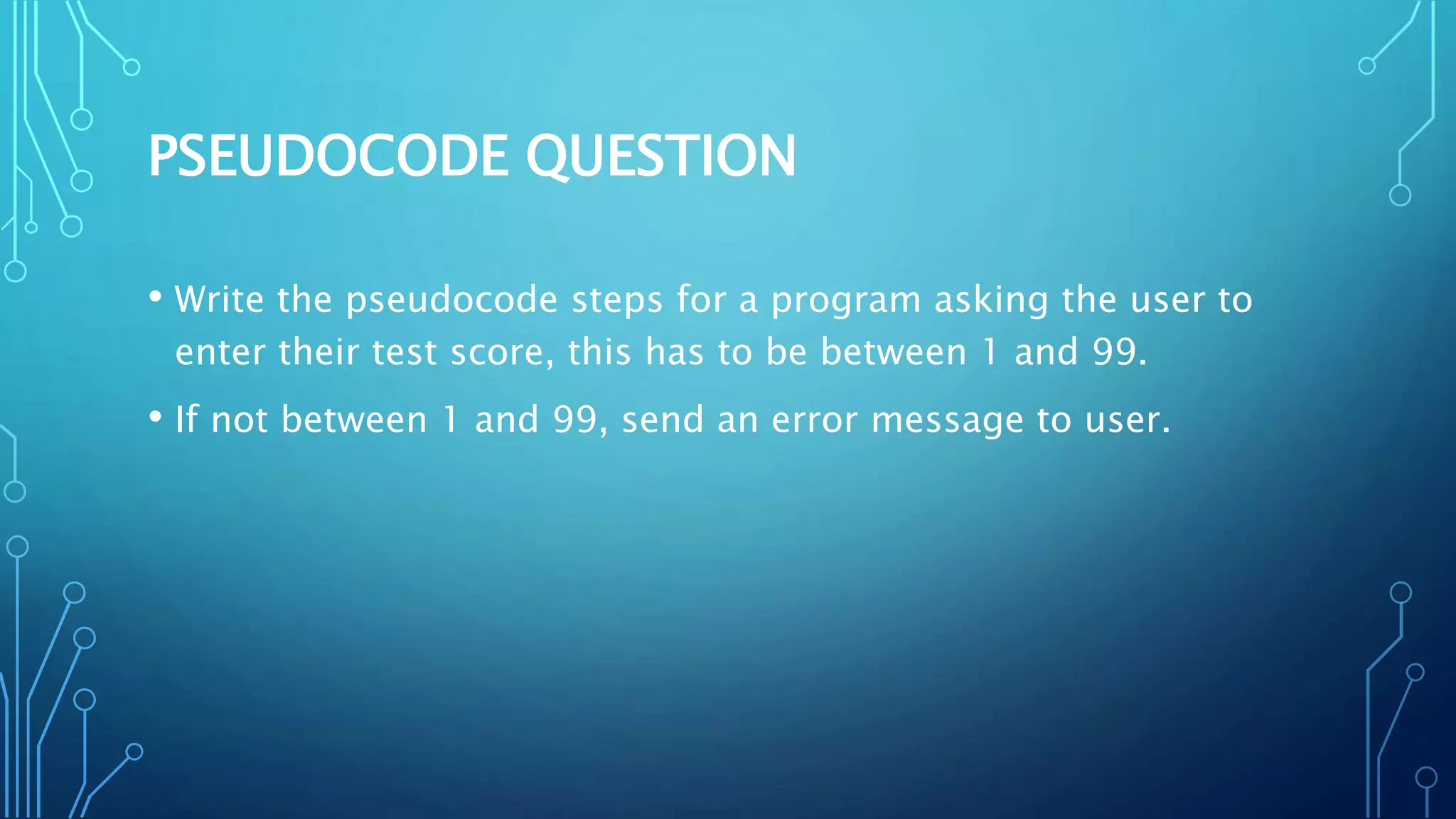 Introduction to Pseudocode | PPTX Introduction to Pseudocode | PPTX