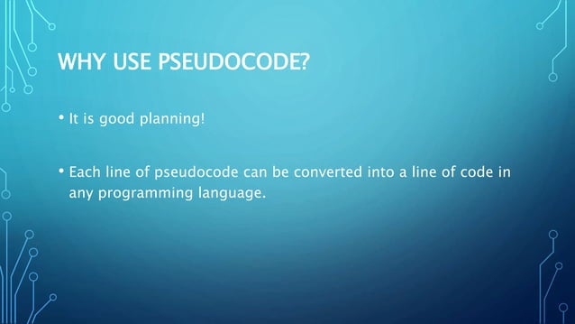 Introduction to Pseudocode | PPTX