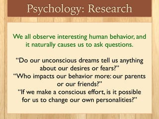 Introduction to Psych: Research | PDF