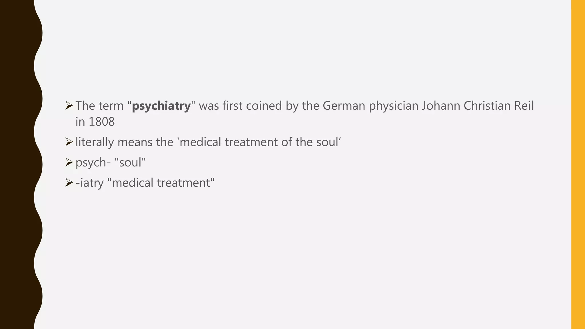 Introduction to psychiatry | PPT