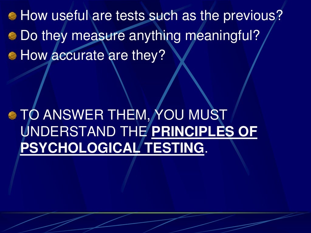 Introduction to psychological testing Introduction to psychological testing