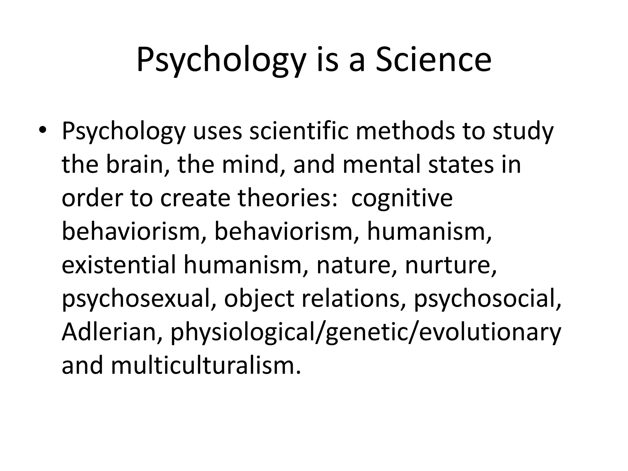 Introduction to psychology | PPTX