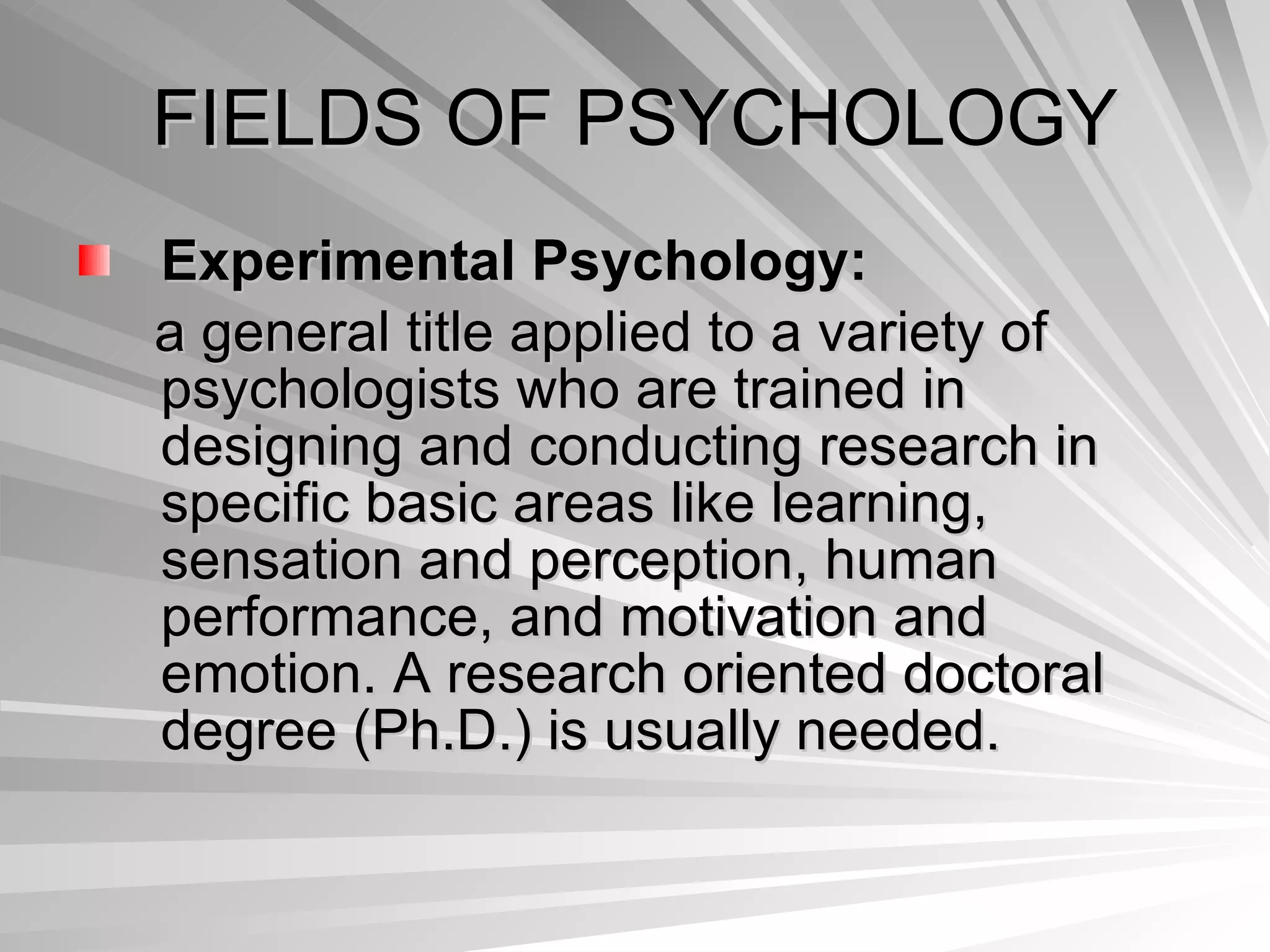 Introduction to psychology | PPT