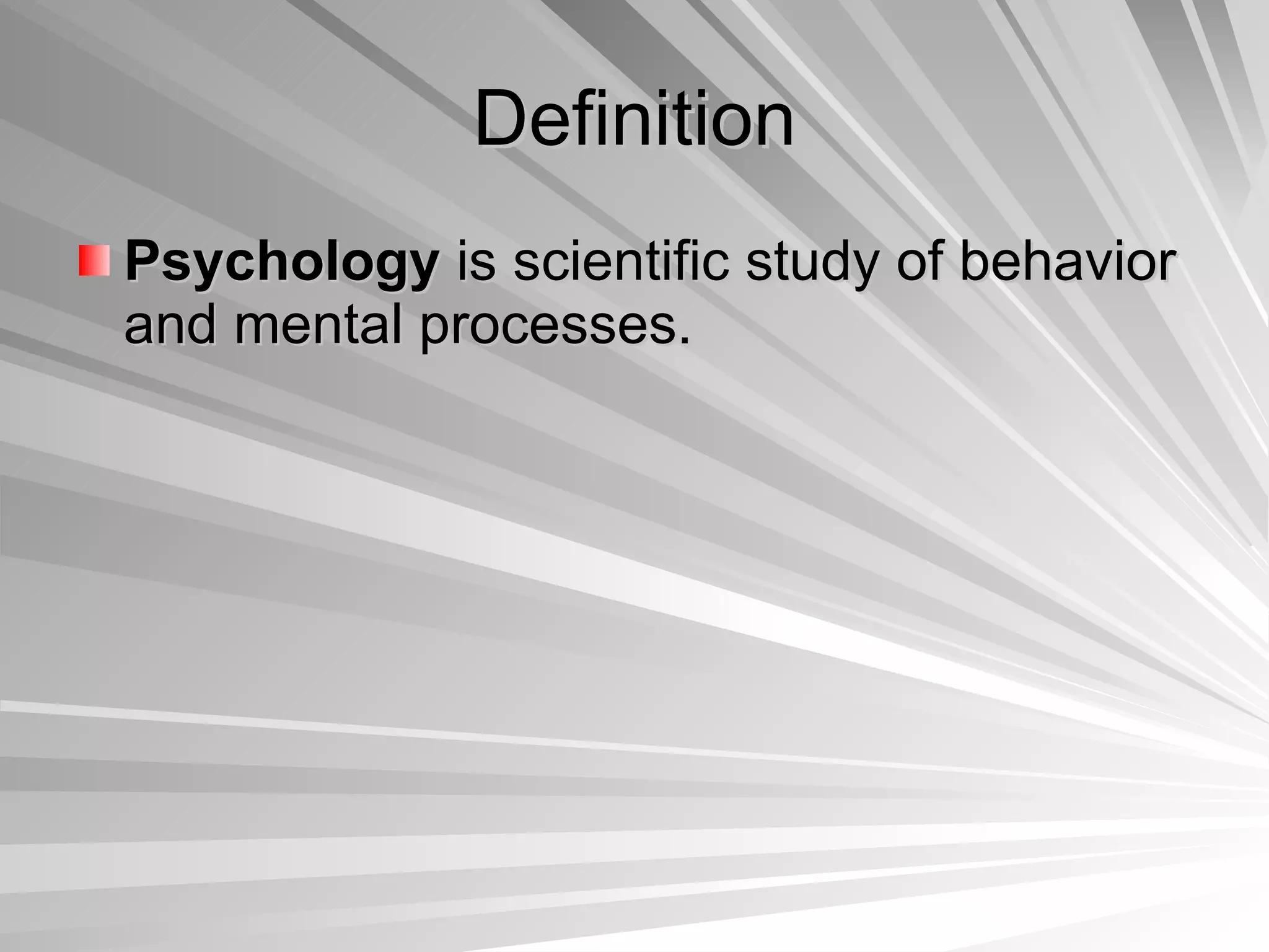 Introduction to psychology | PPT