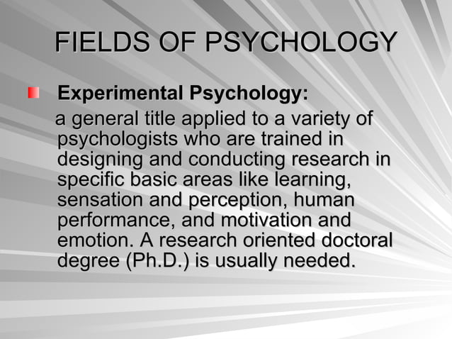 Introduction to psychology | PPT