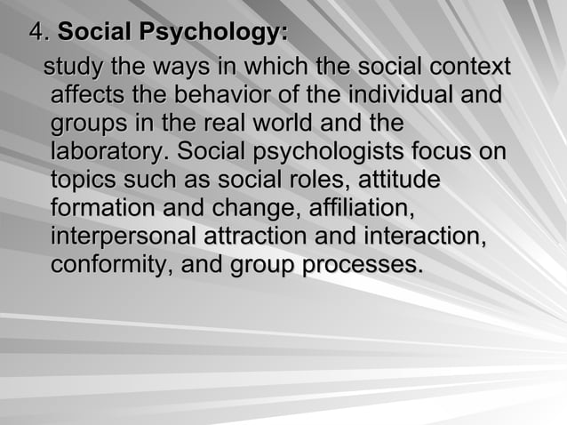 Introduction to psychology | PPT