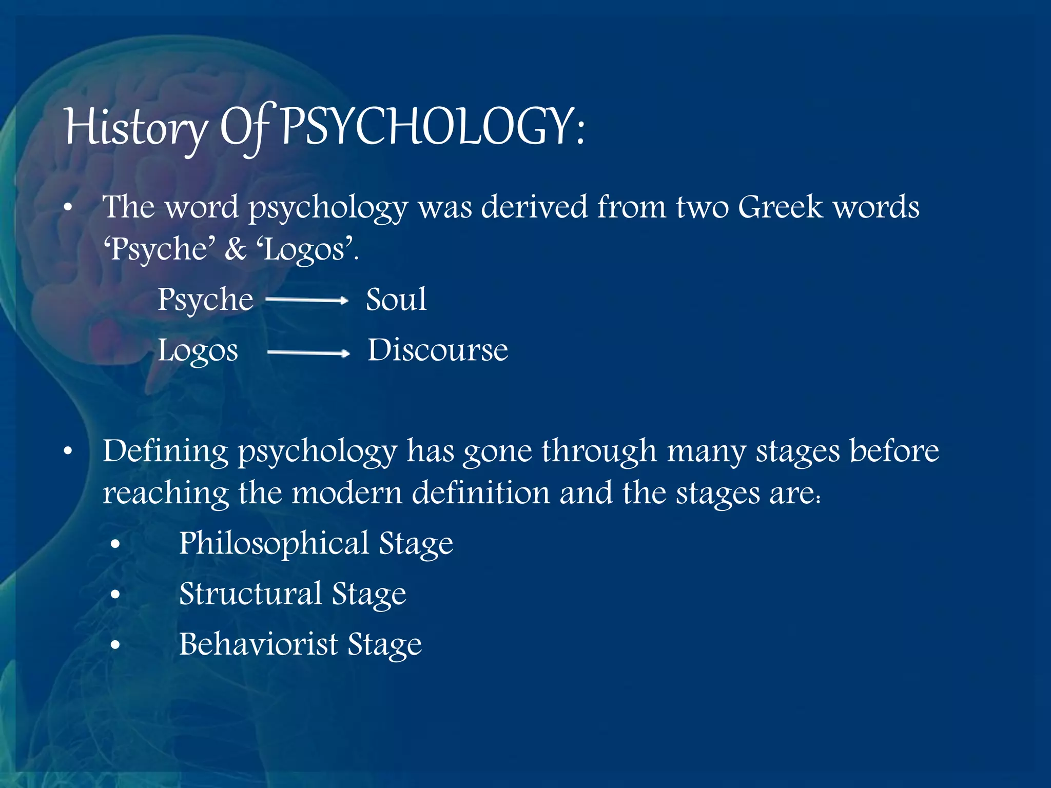 Introduction to psychology | PPTX