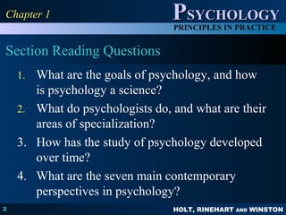 Introduction to psychology | PPT
