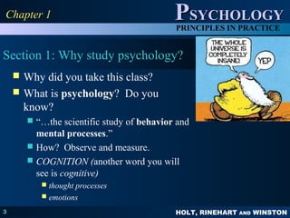 Introduction to psychology | PPT