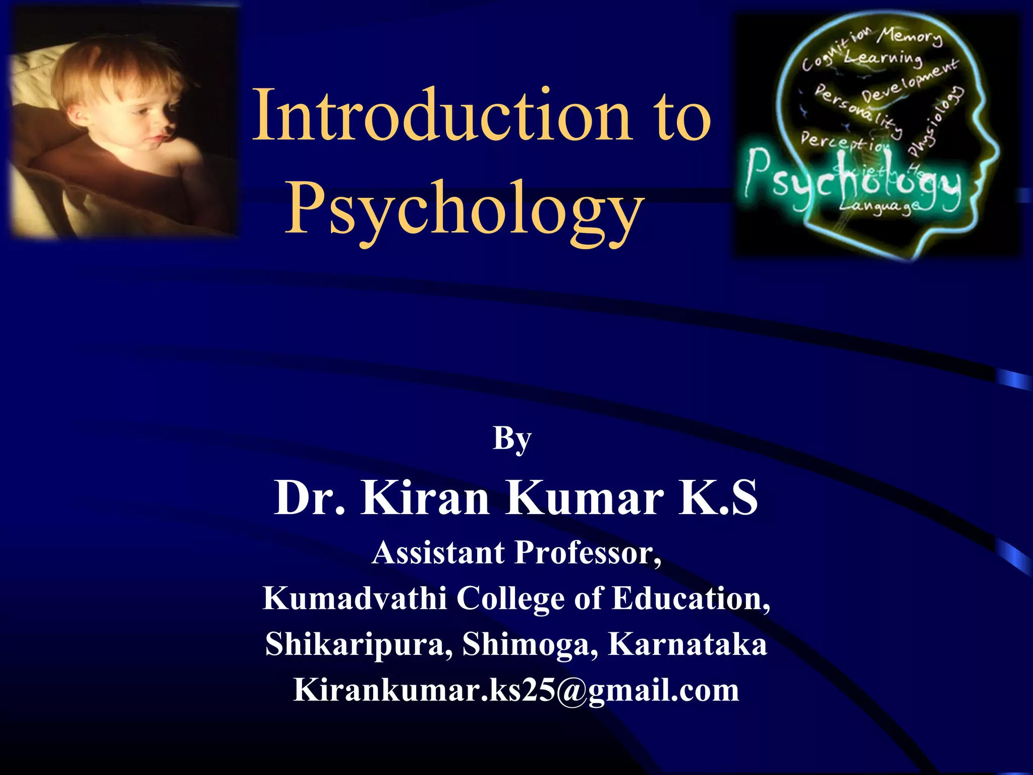 An Introduction to psychology | PPT