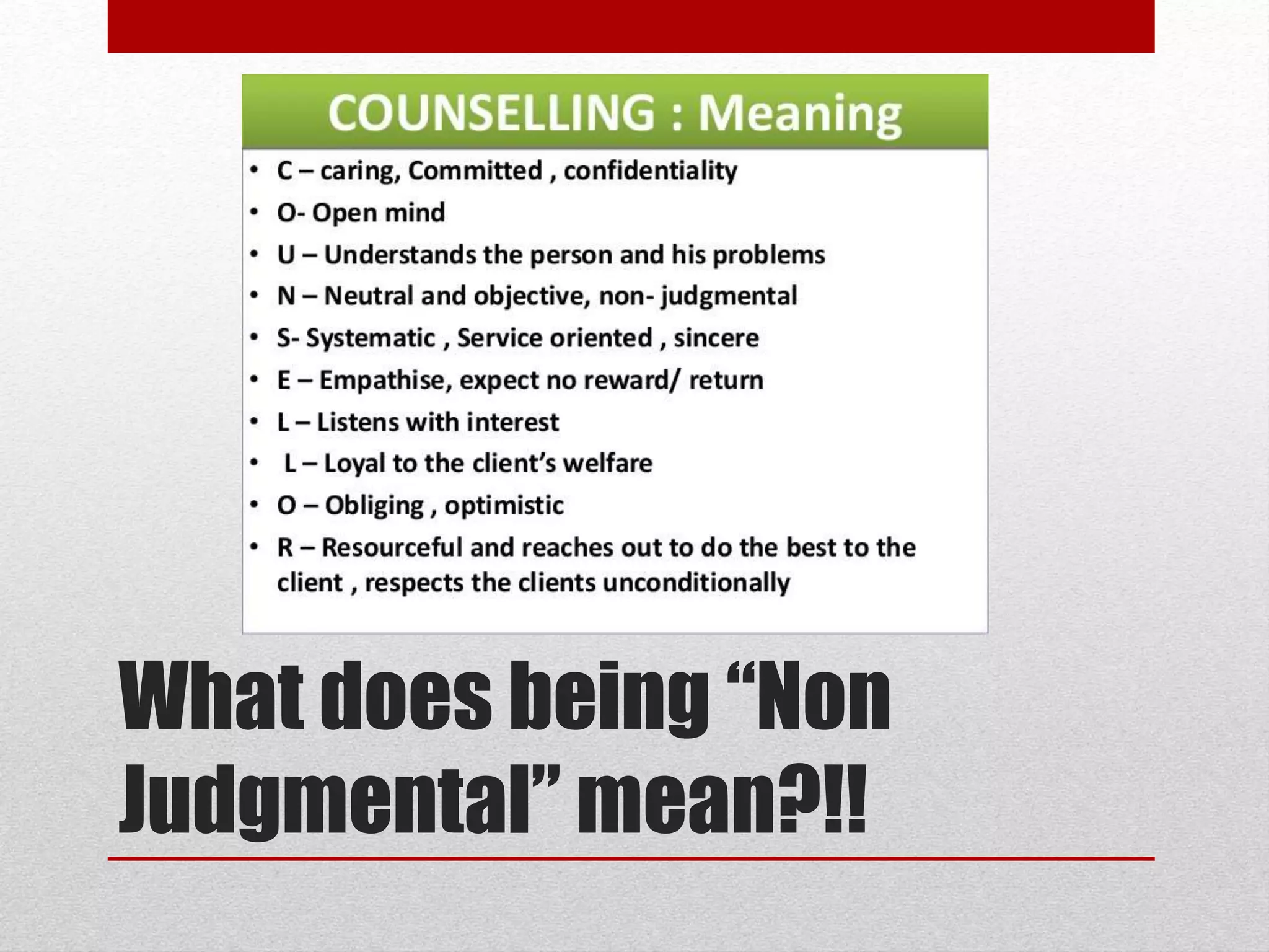 Introduction to Counselling | PPTX