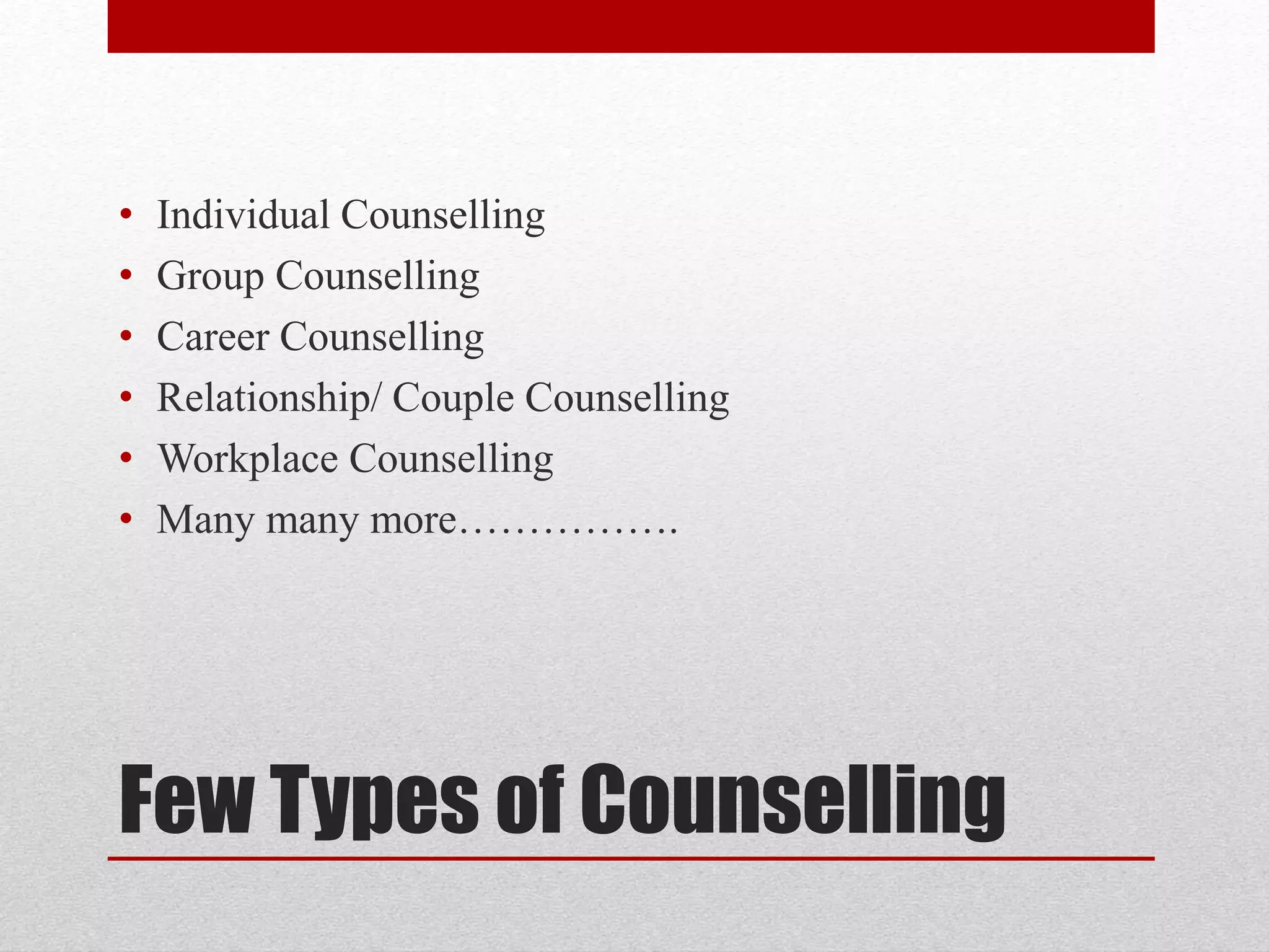 Introduction to Counselling | PPTX