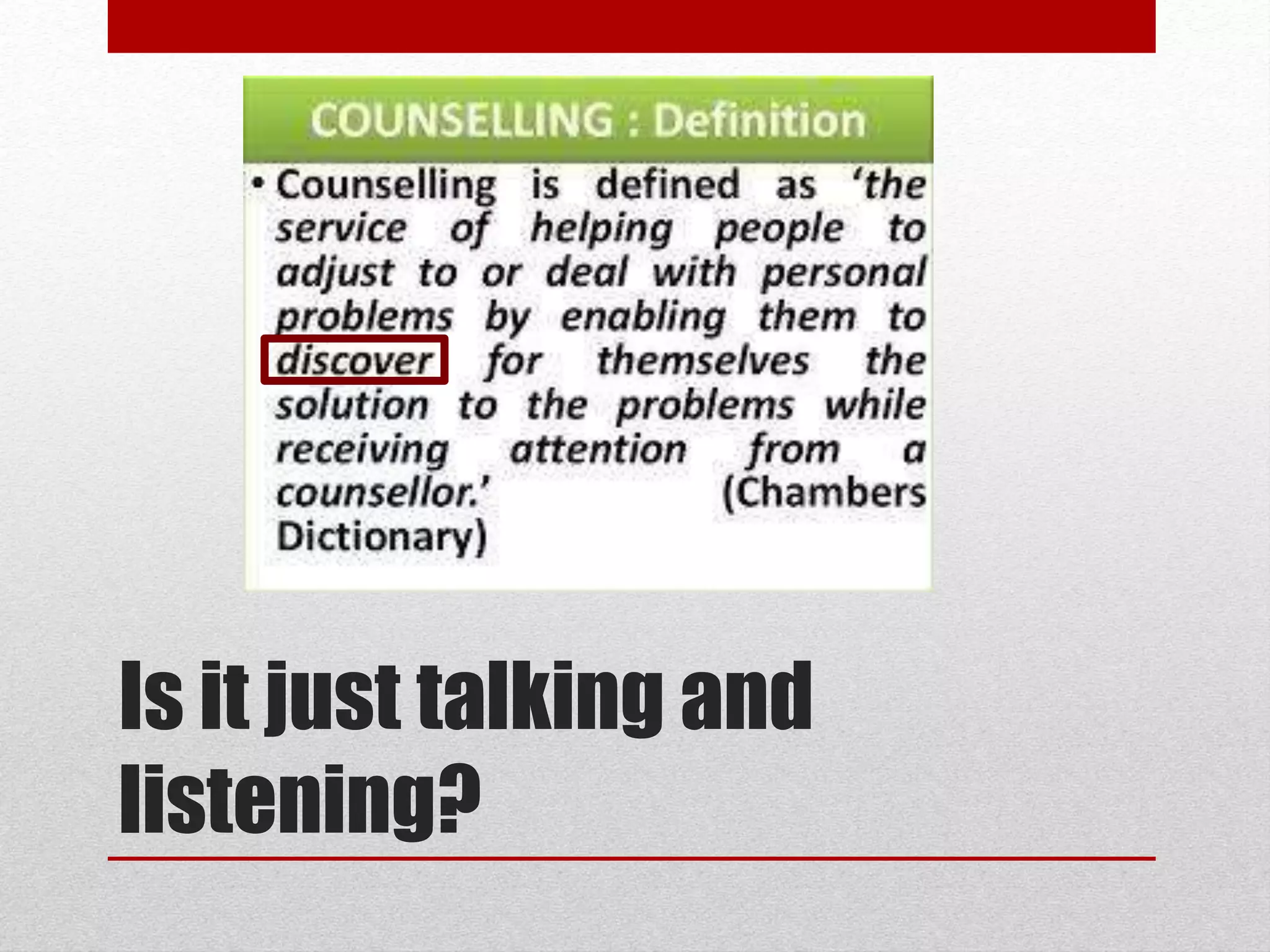 Introduction to Counselling | PPTX