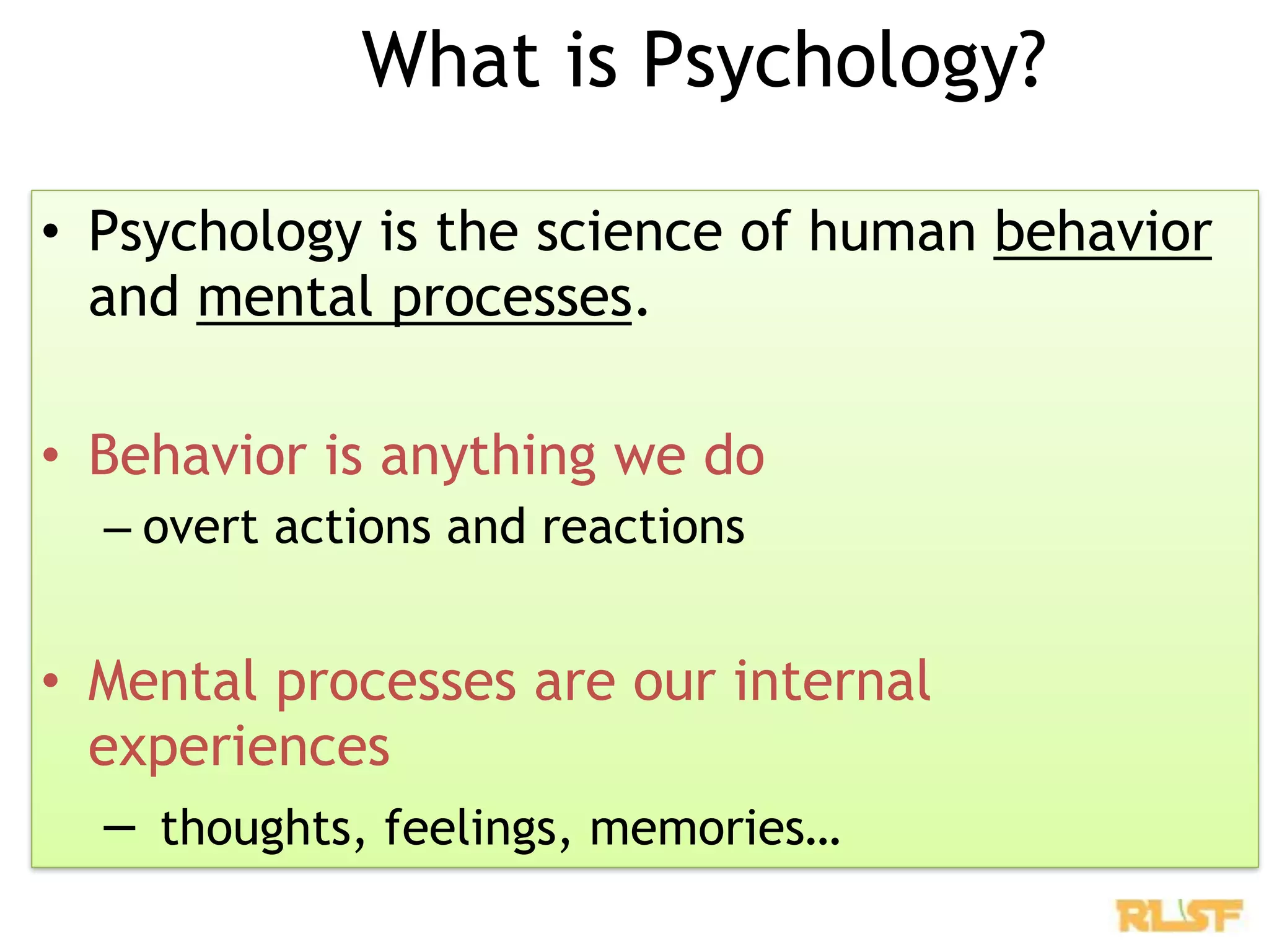 Introduction to Psychology | PDF