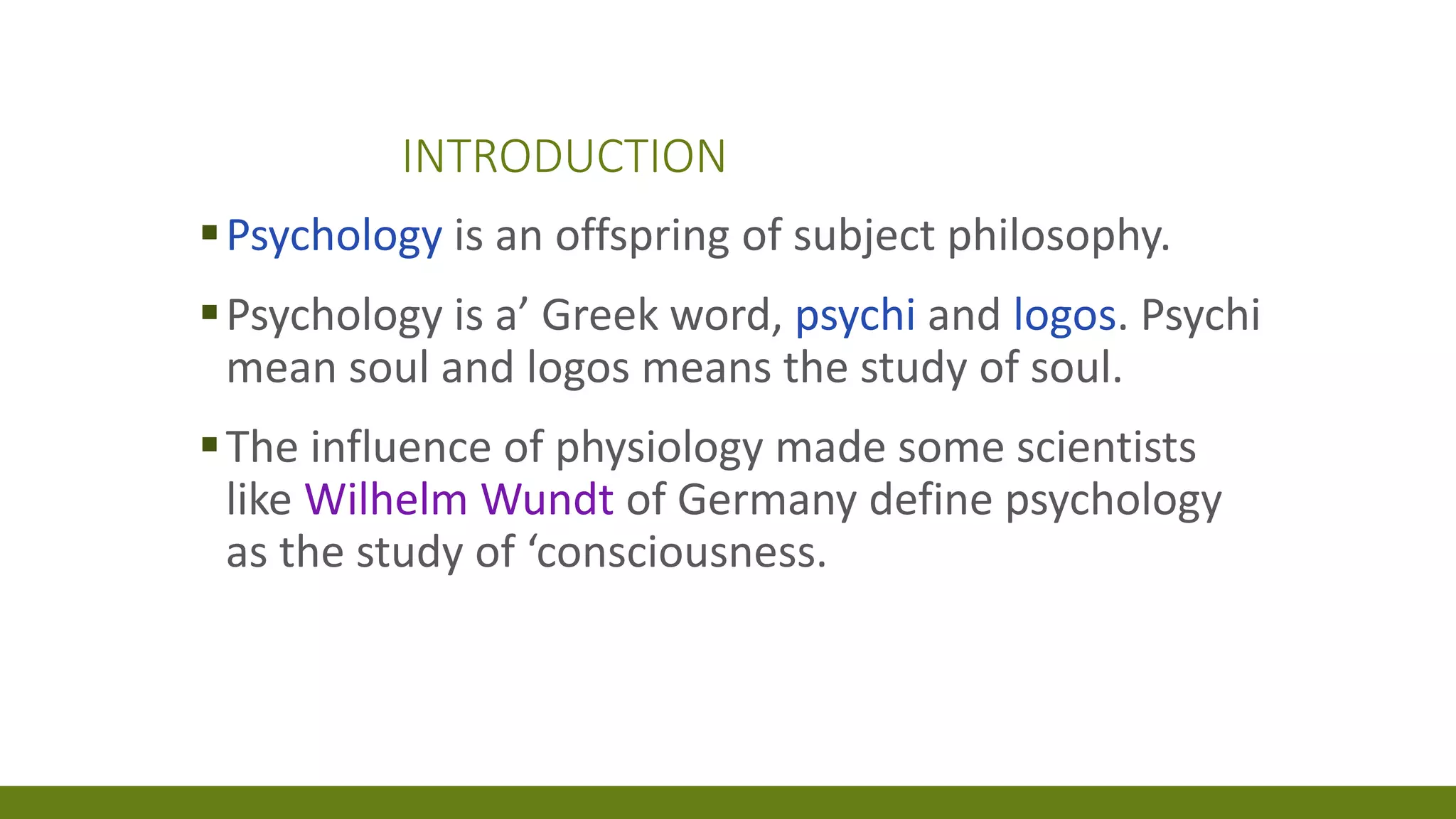 Introduction to psychology | PDF