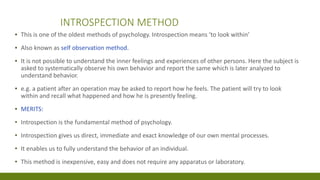 Introduction to psychology | PPT