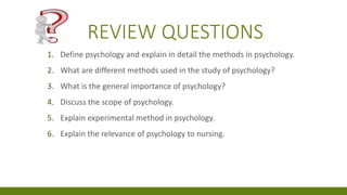 Introduction to psychology | PPT