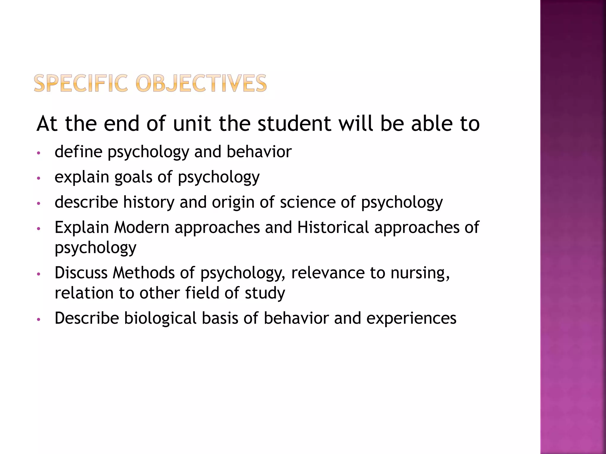 Introduction to psychology | PPTX