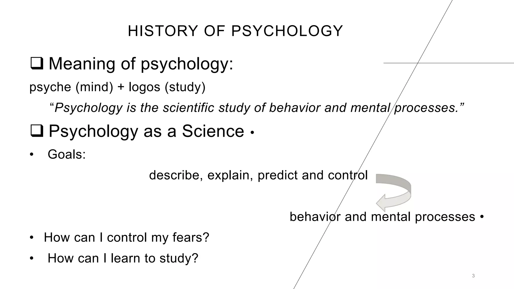 Introduction to psychology | PPT