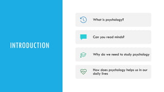 Introduction to Psychology - Topic 1 - Introduction | PPT | Free Download