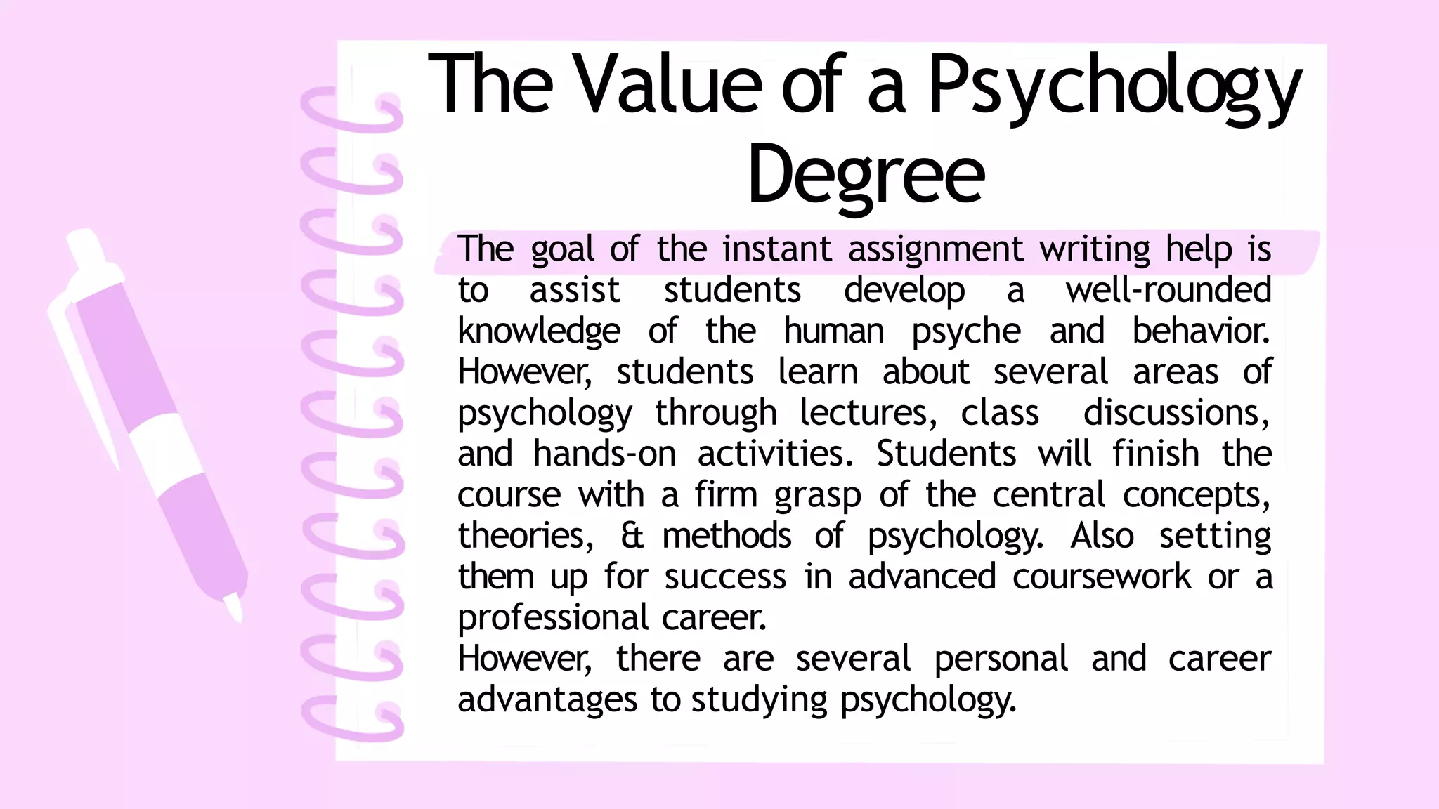 Introduction to Psychology Course.pptx | Undergraduate Education ...